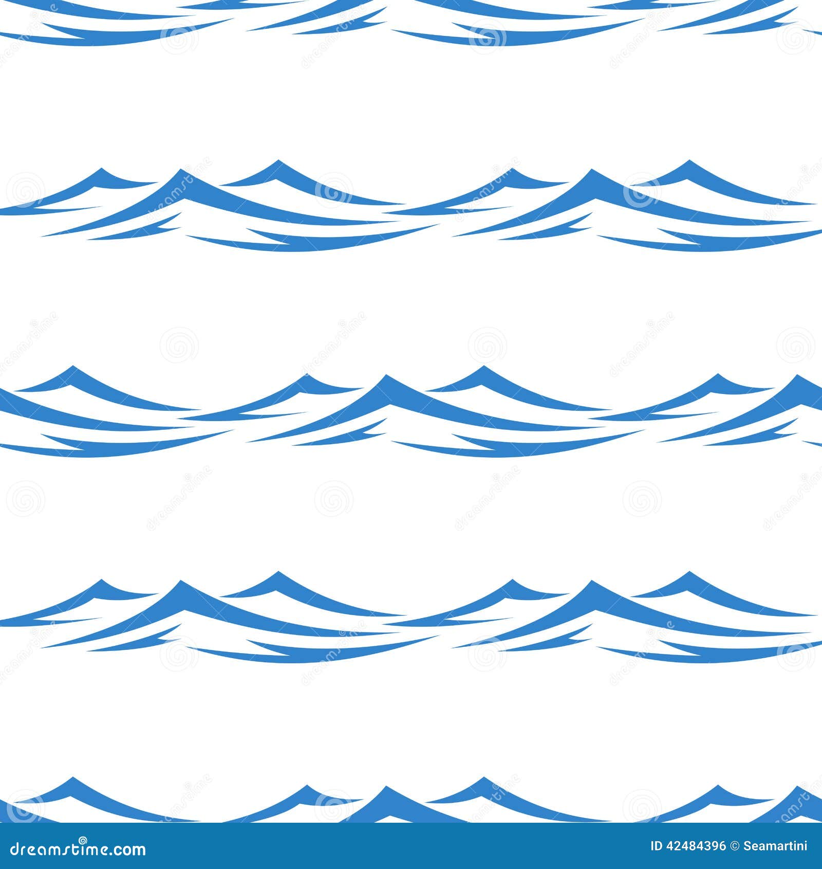 Undulating Waves Seamless Background Pattern Stock Vector ...