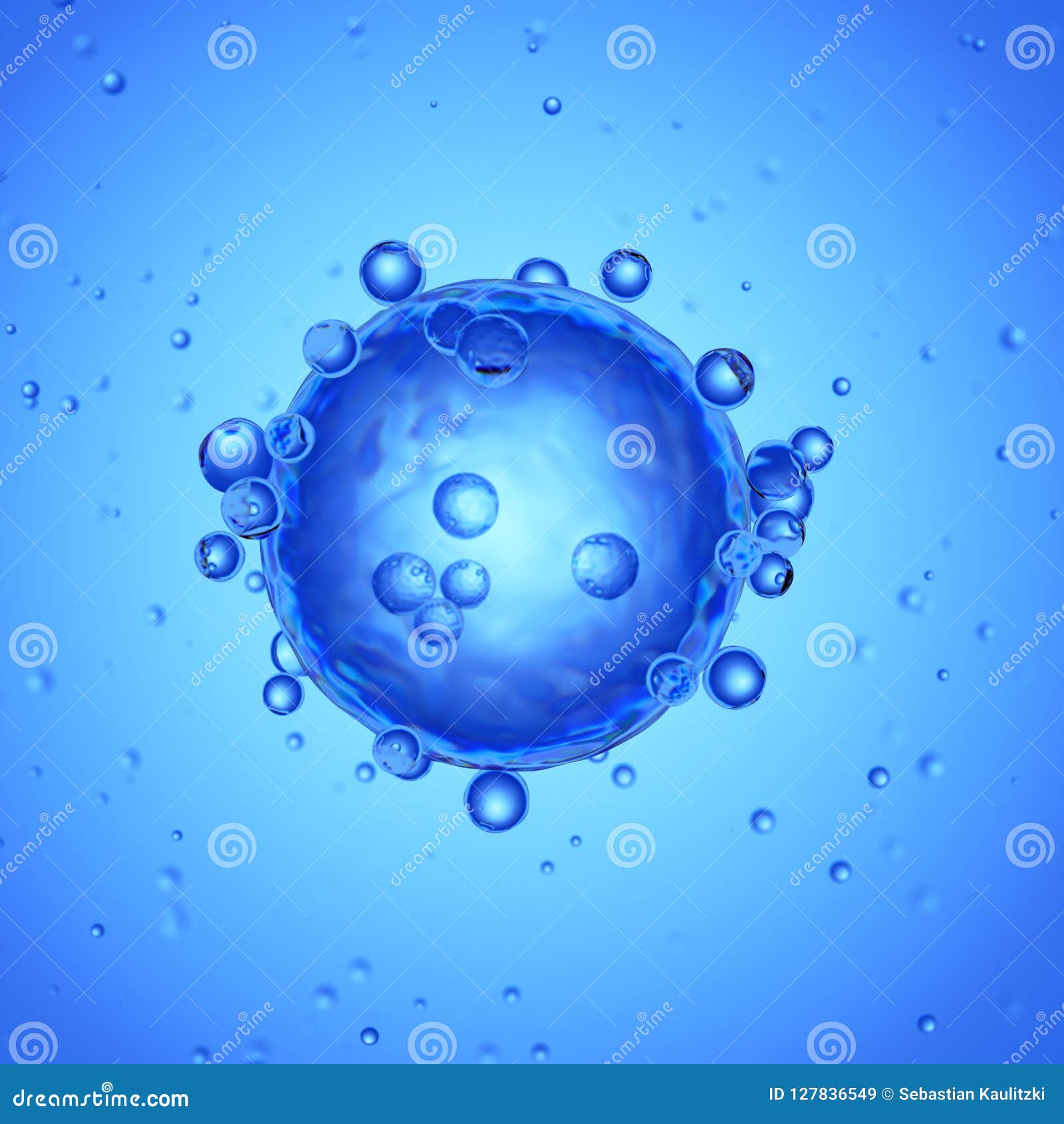 Une cellule d'ovule humain illustration stock. Illustration du ...