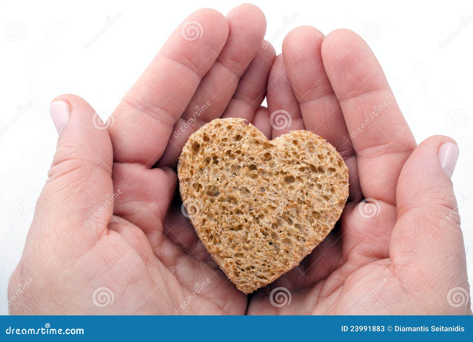 Une Partie De Pain a Offert Avec Amour Image stock - Image du ...