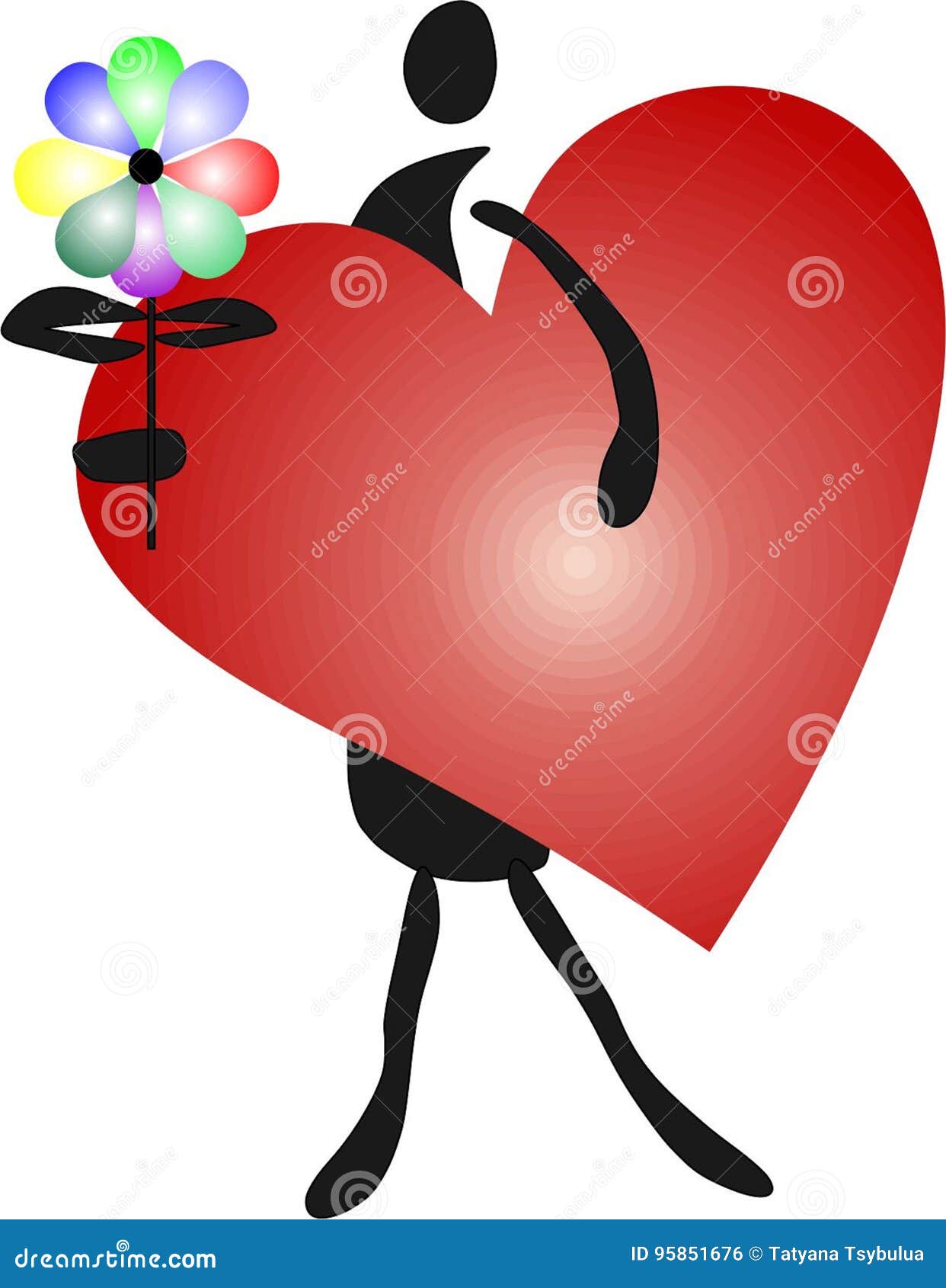 Une personne aimable illustration stock. Illustration du avec - 95851676