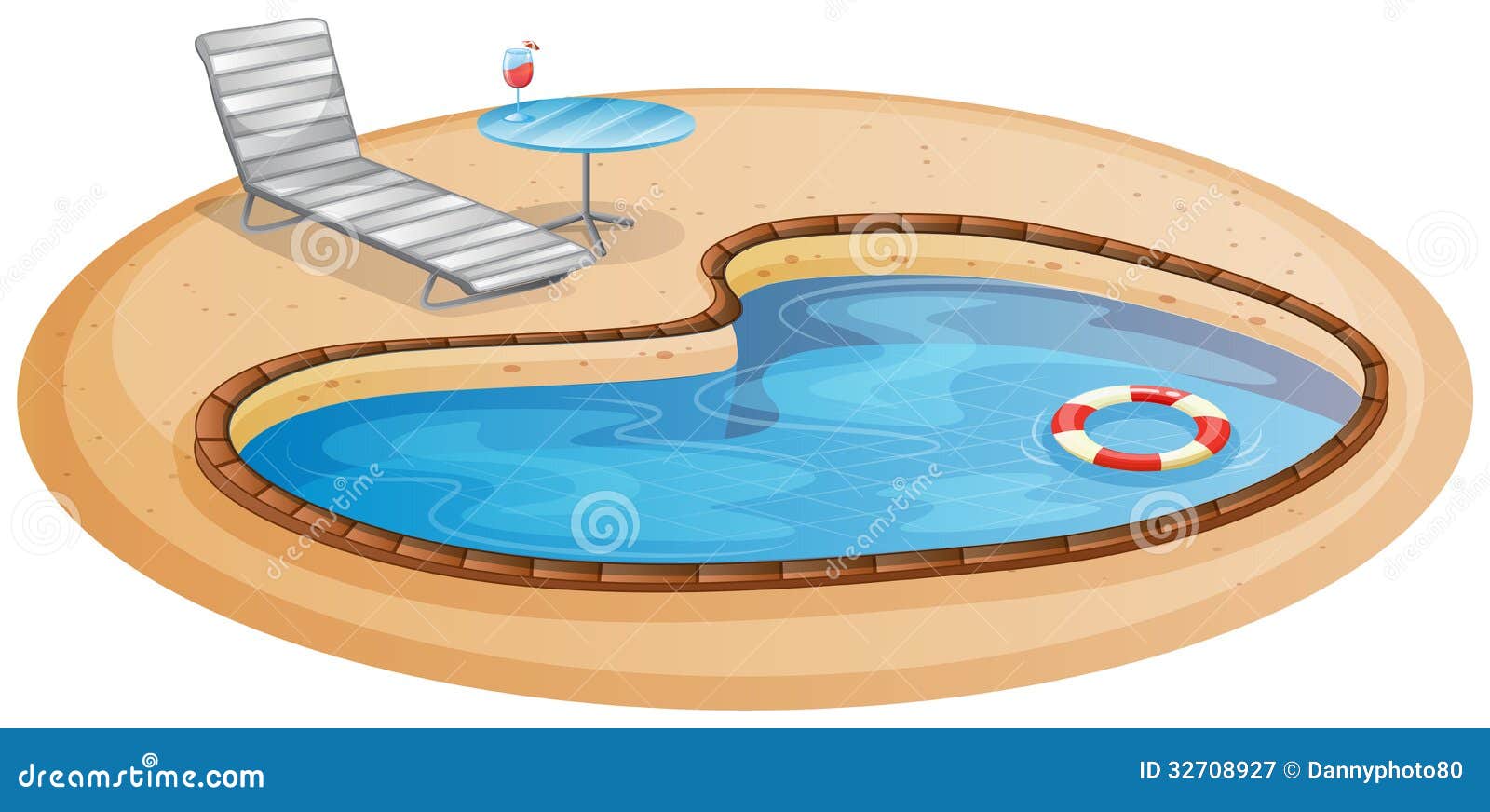 Une piscine illustration de vecteur. Illustration du image - 32708927