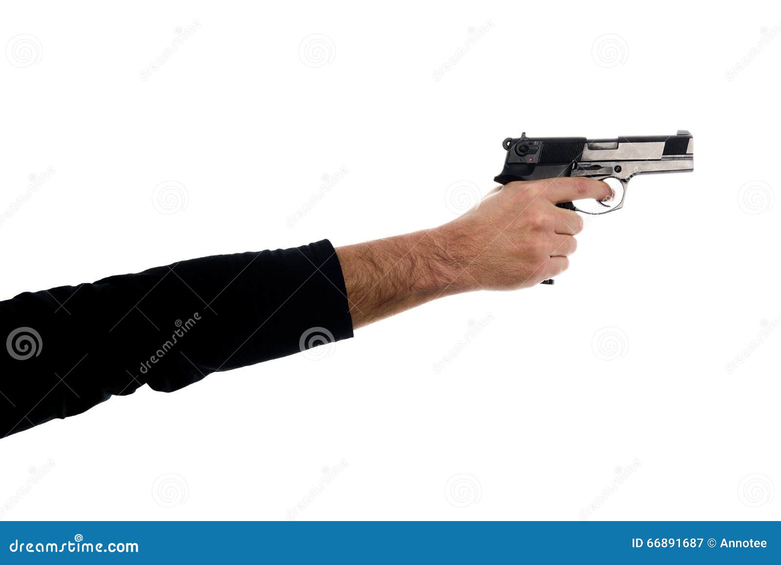 Une Prise De Main Une Arme à Feu Image stock - Image du pistolet ...