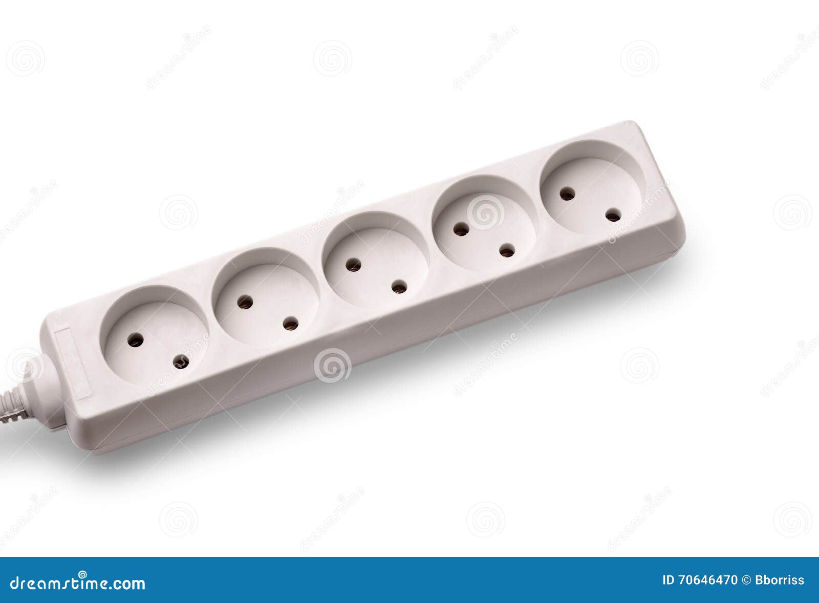 Une Rallonge Avec Des Prises Photo stock - Image du complètement, ligne ...