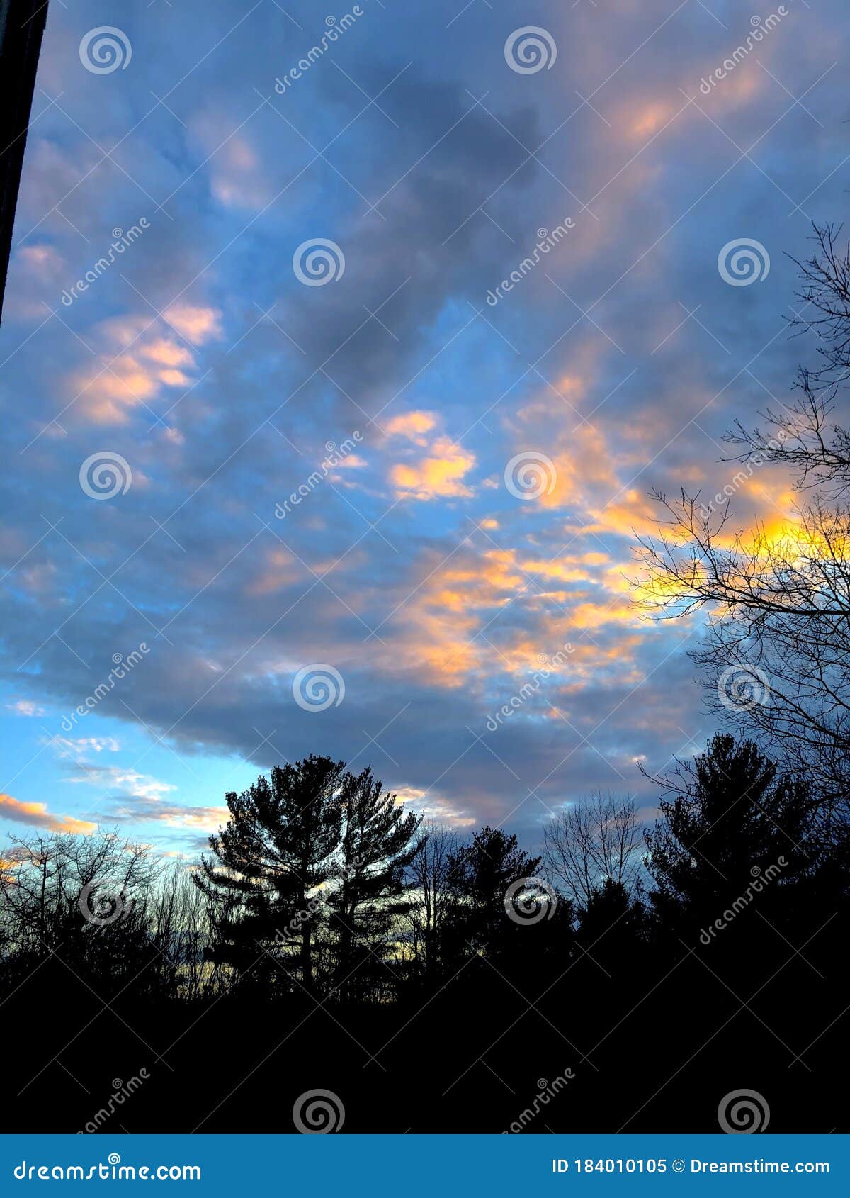 Unedited Photo of the Sunset Stock Image - Image of sunset, cotton ...