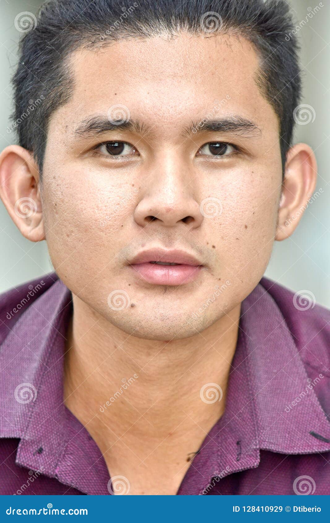 Unemotional Diverse Male stock image. Image of humorless - 128410929