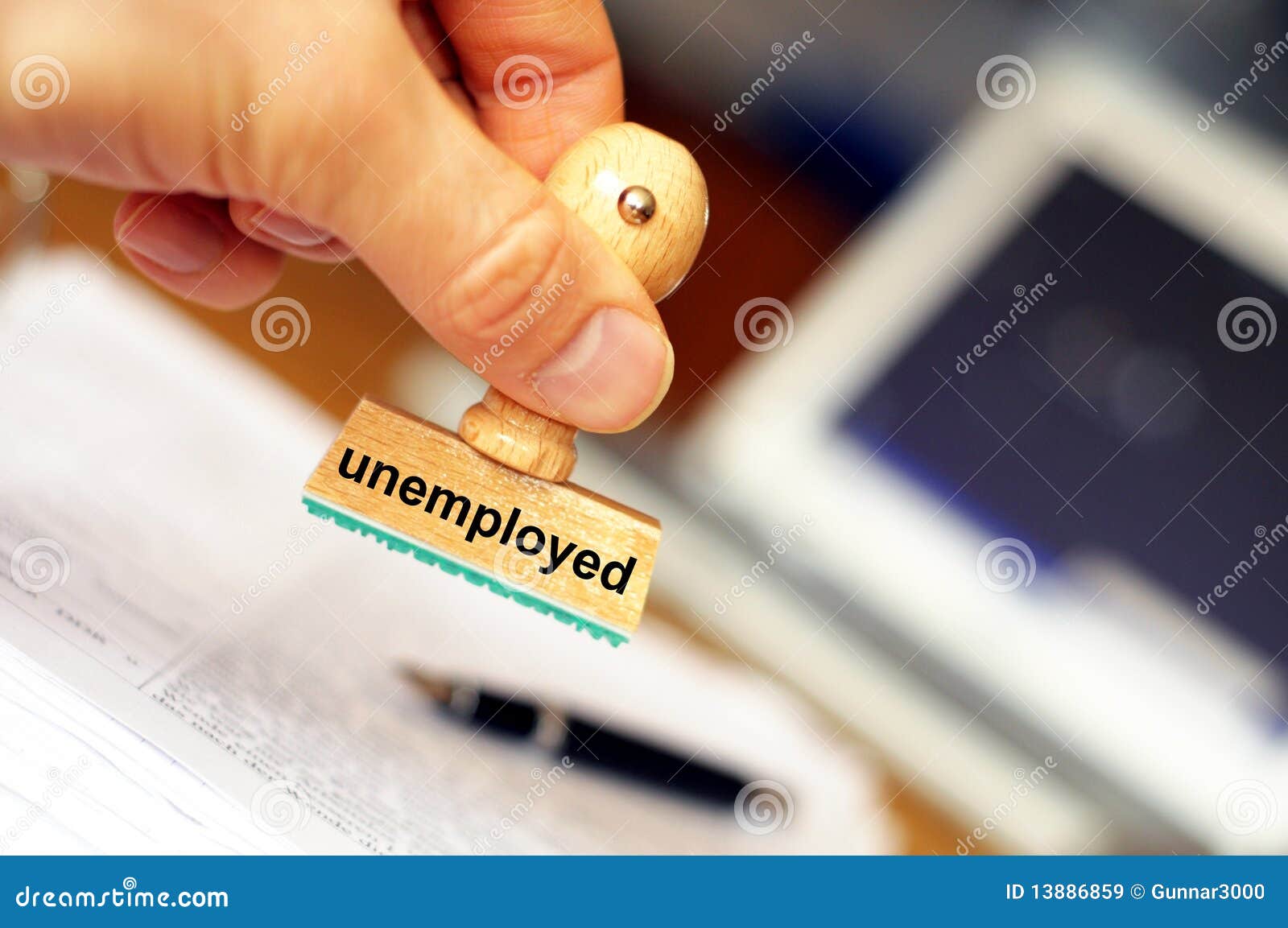 Unemployed stock image. Image of insurance, fired, bureau - 13886859