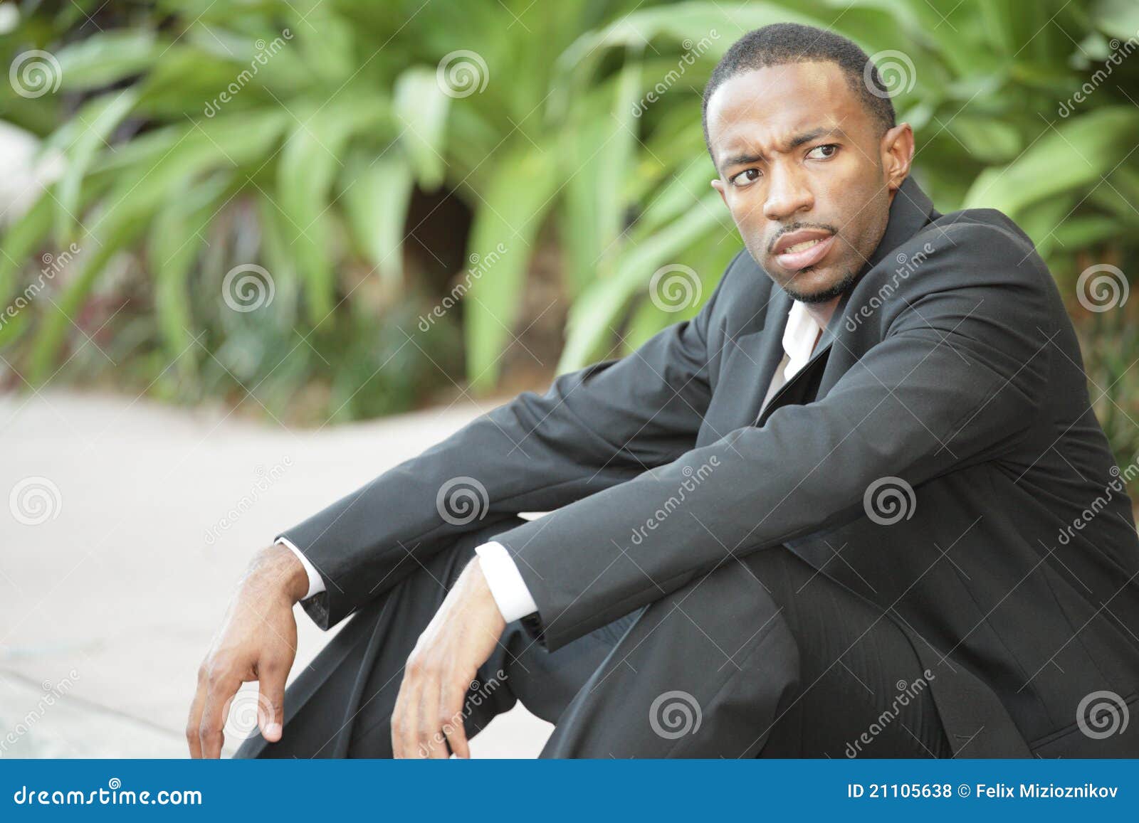 Unemployed Black Businessman Stock Photo - Image of anger, unemployed ...