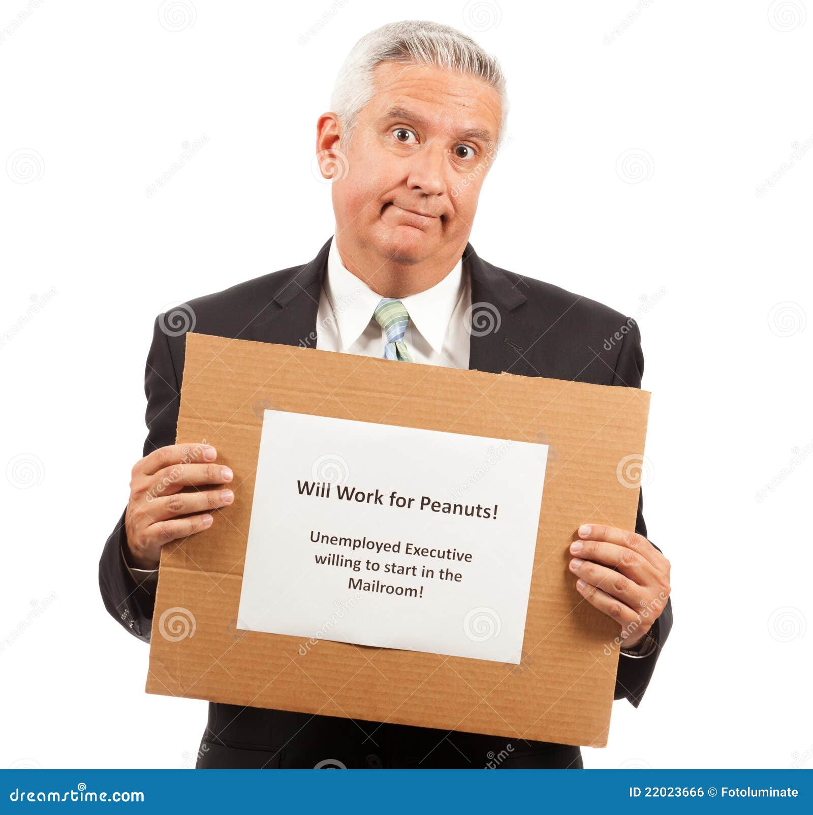 Unemployed Business Man stock photo. Image of employmant - 22023666