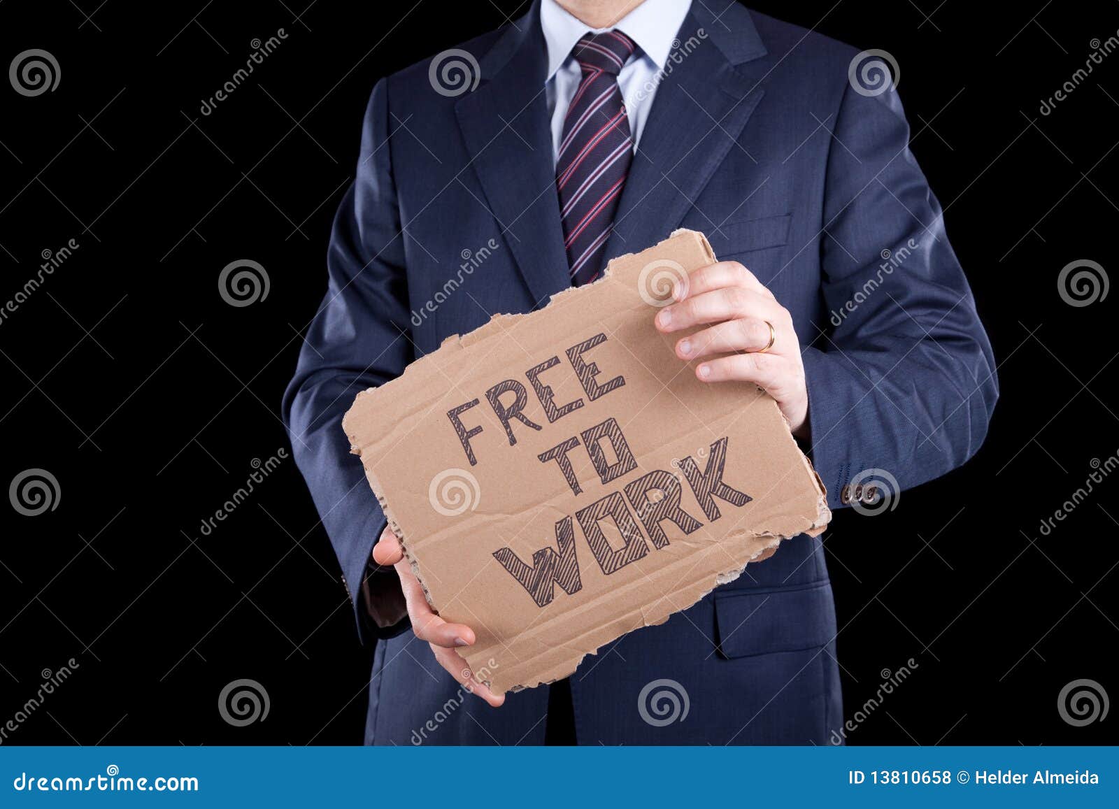 Unemployed businessman stock photo. Image of issues, advertisement ...