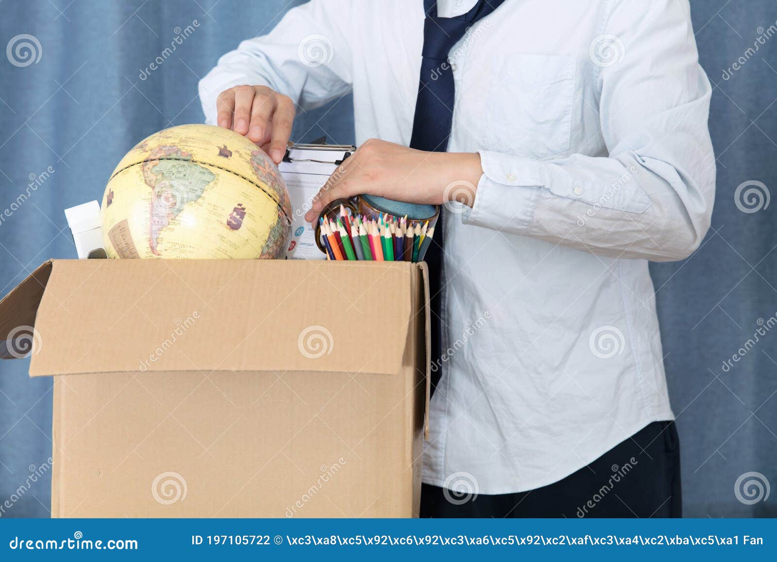 Unemployed Employees are Packing Up Stock Photo - Image of business ...