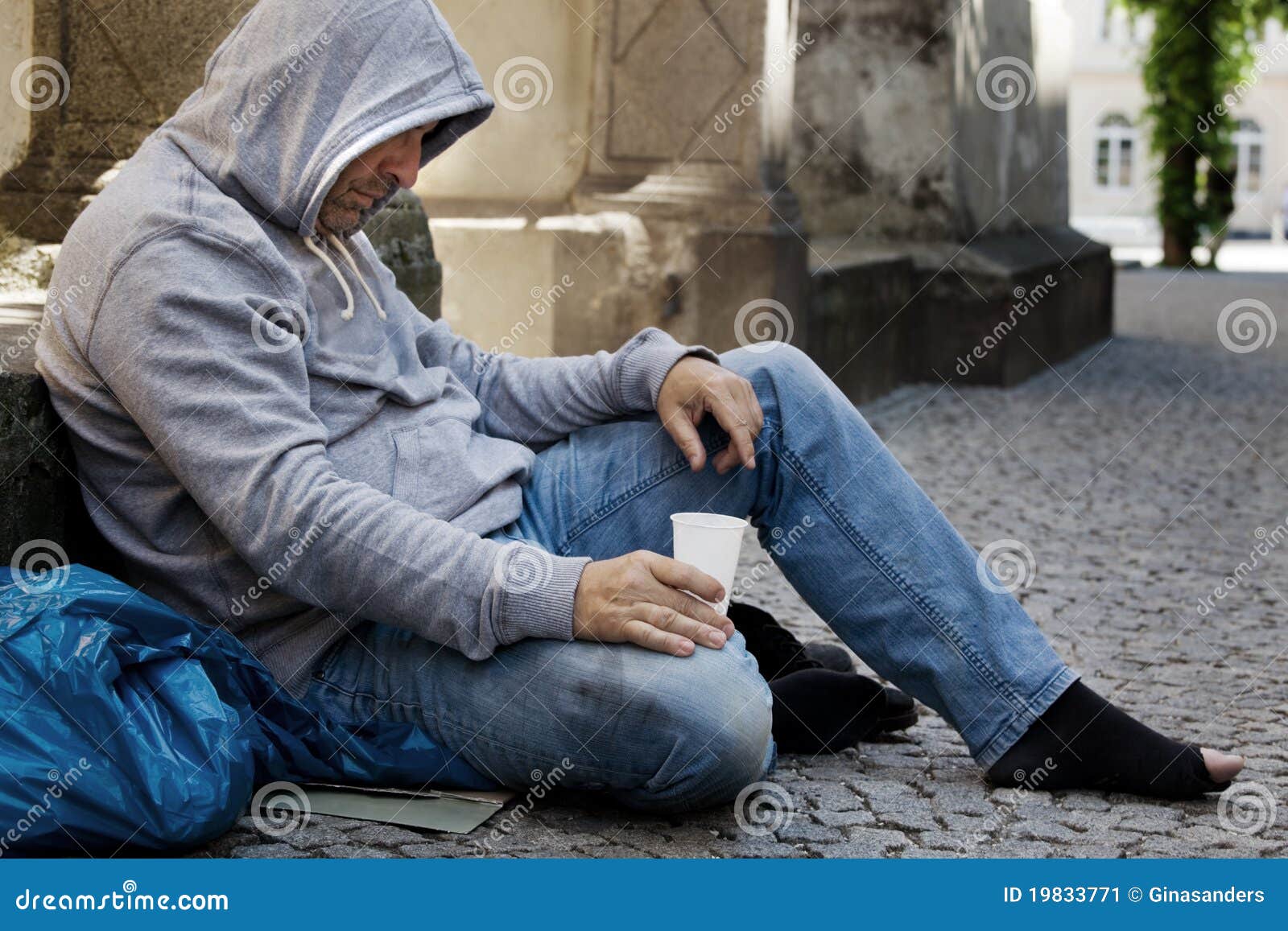 Unemployed Looking for Work Stock Image - Image of desperately, street ...