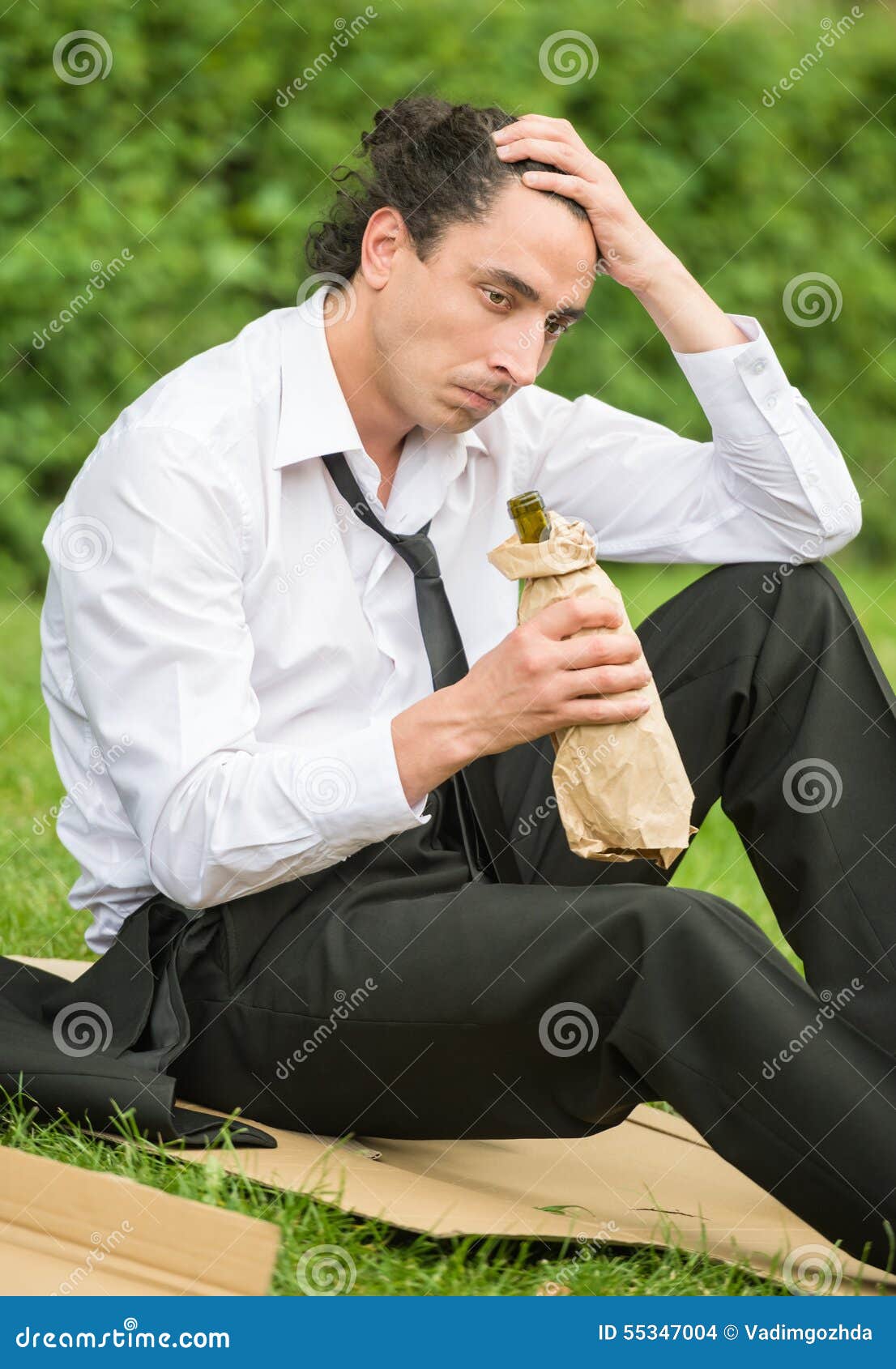 Unemployed man stock photo. Image of office, layoff, crisis - 55347004