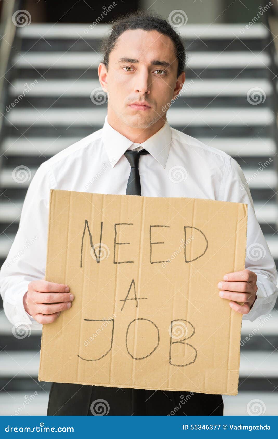Unemployed man stock image. Image of crisis, problem - 55346377