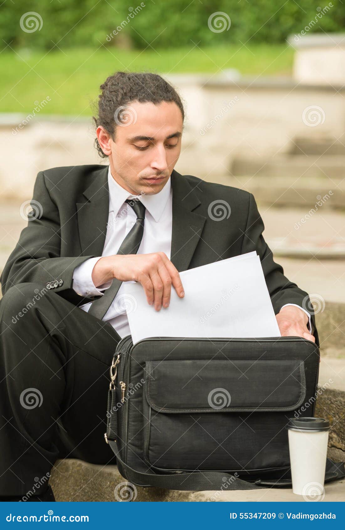 Unemployed man stock image. Image of posing, corporate - 55347209
