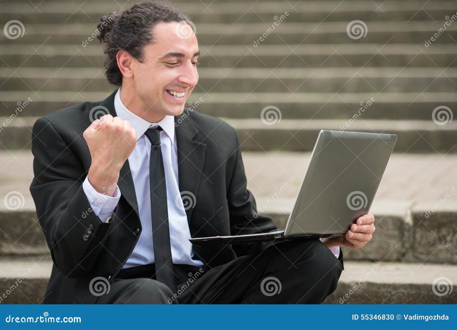 Unemployed man stock photo. Image of happy, attractive - 55346830