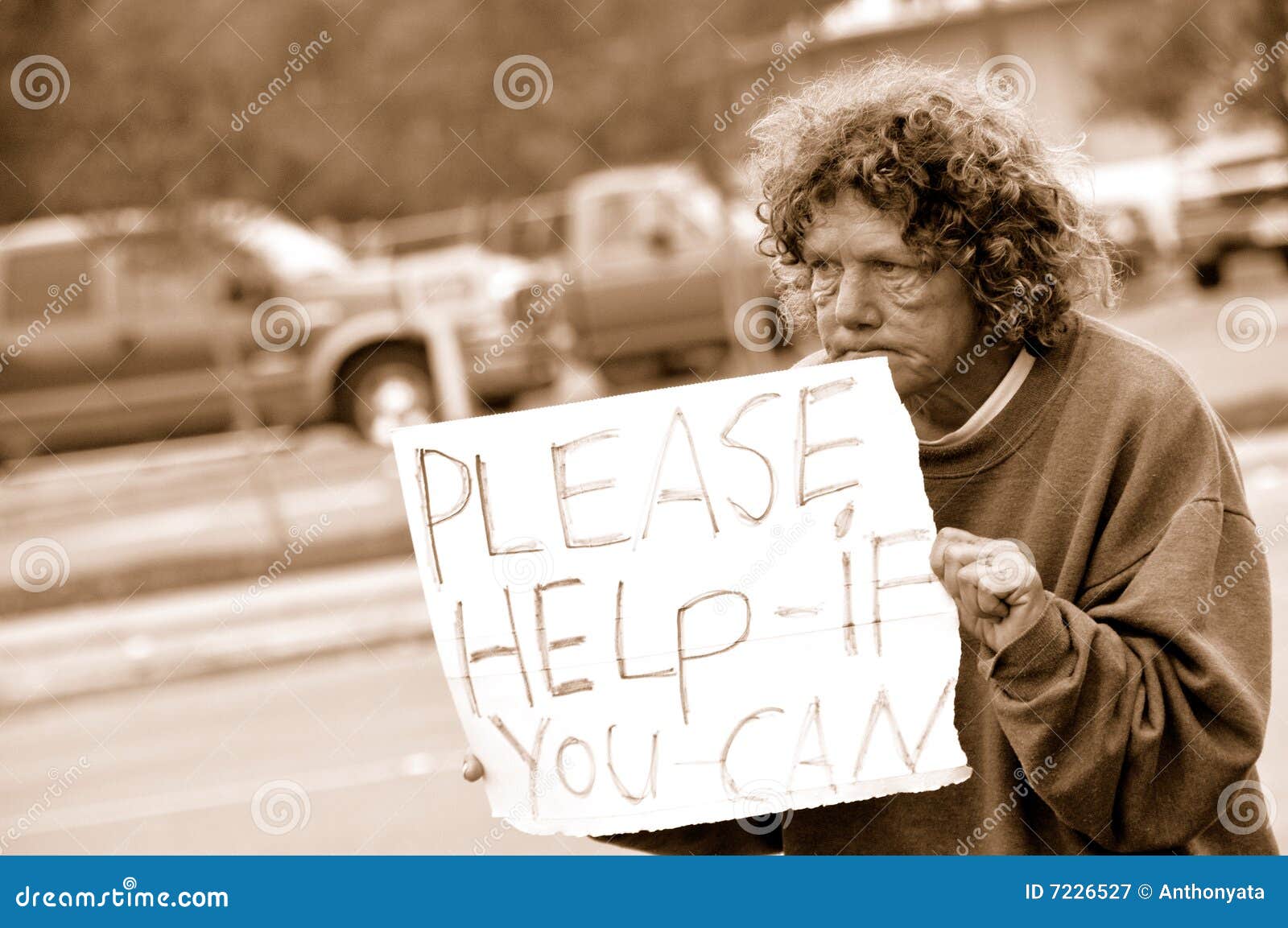 Unemployed Person in Need stock image. Image of expression - 7226527