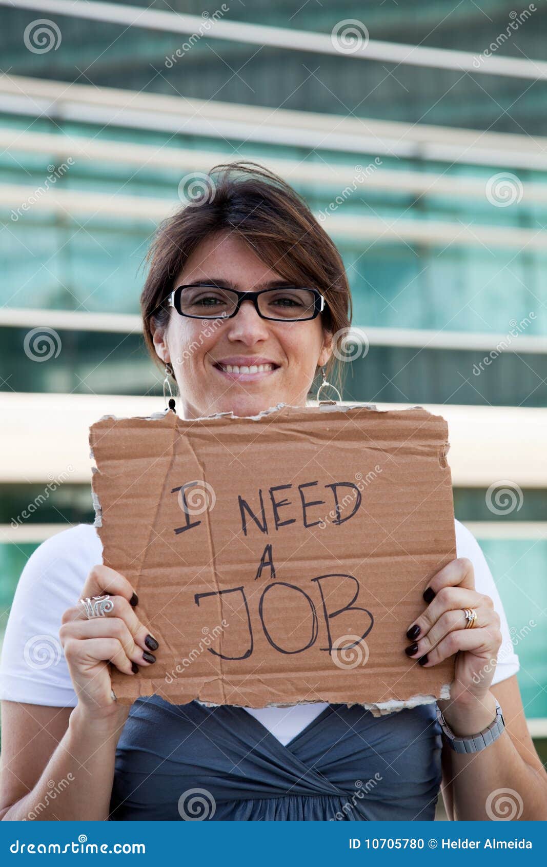 Unemployed woman stock photo. Image of look, career, employment - 10705780