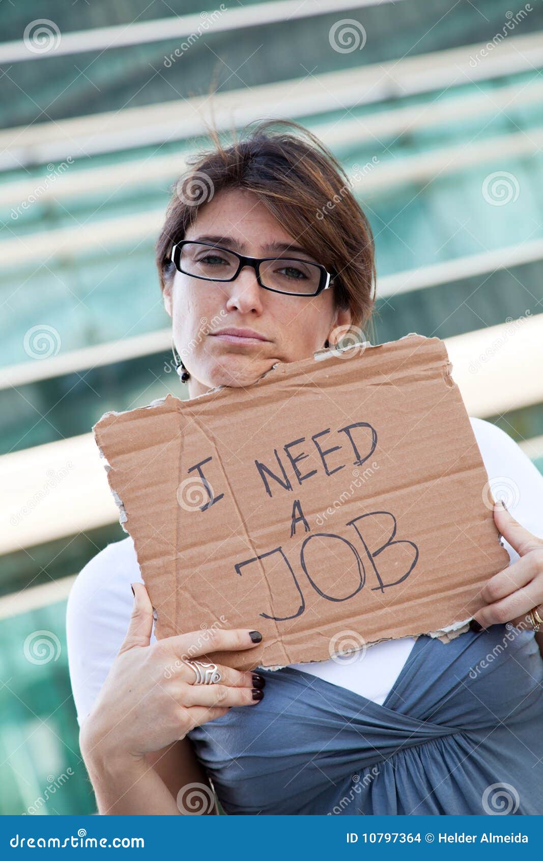 Unemployed woman stock photo. Image of concept, business - 10797364