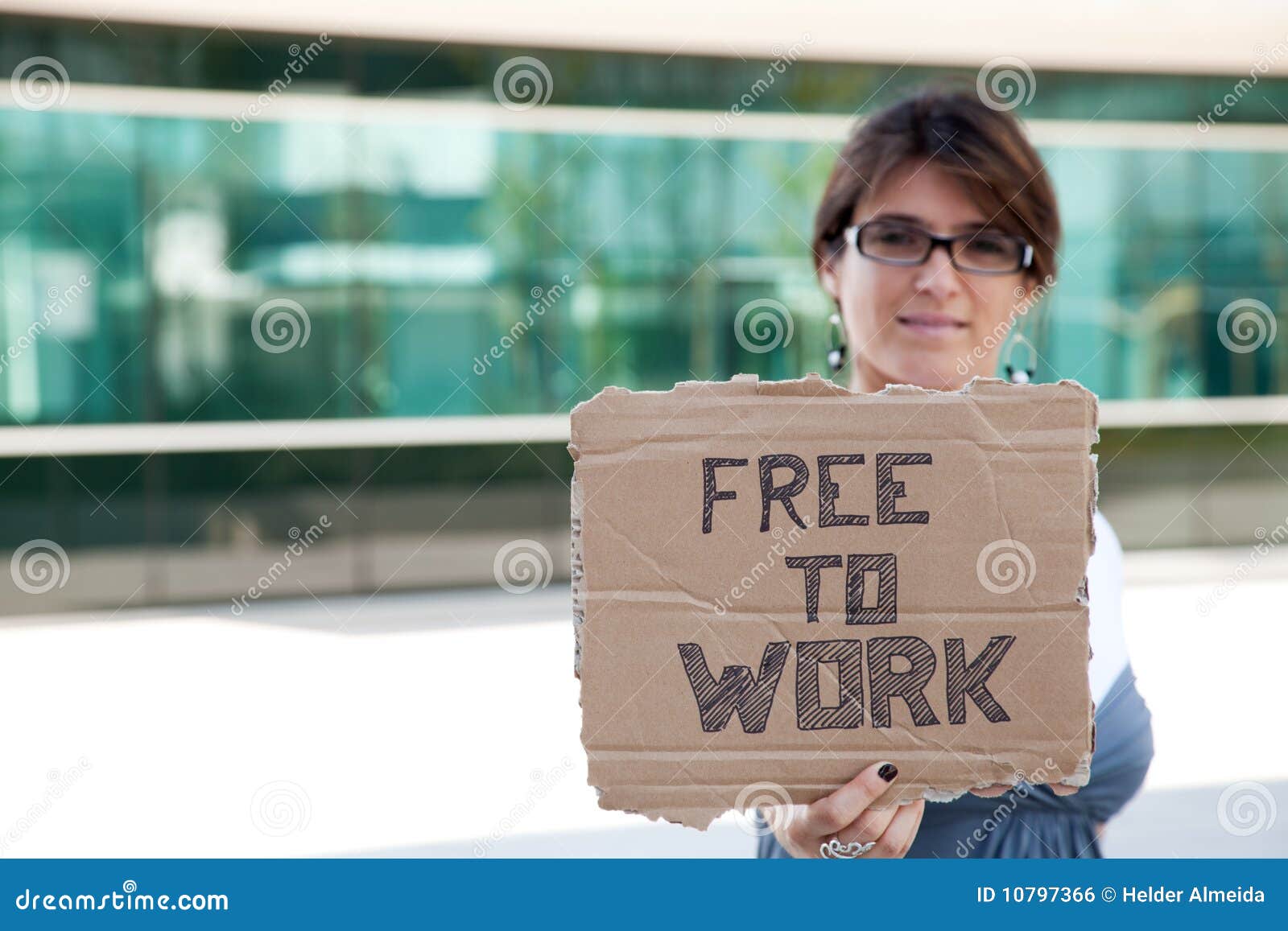 Unemployed woman stock photo. Image of look, female, beauty - 10797366