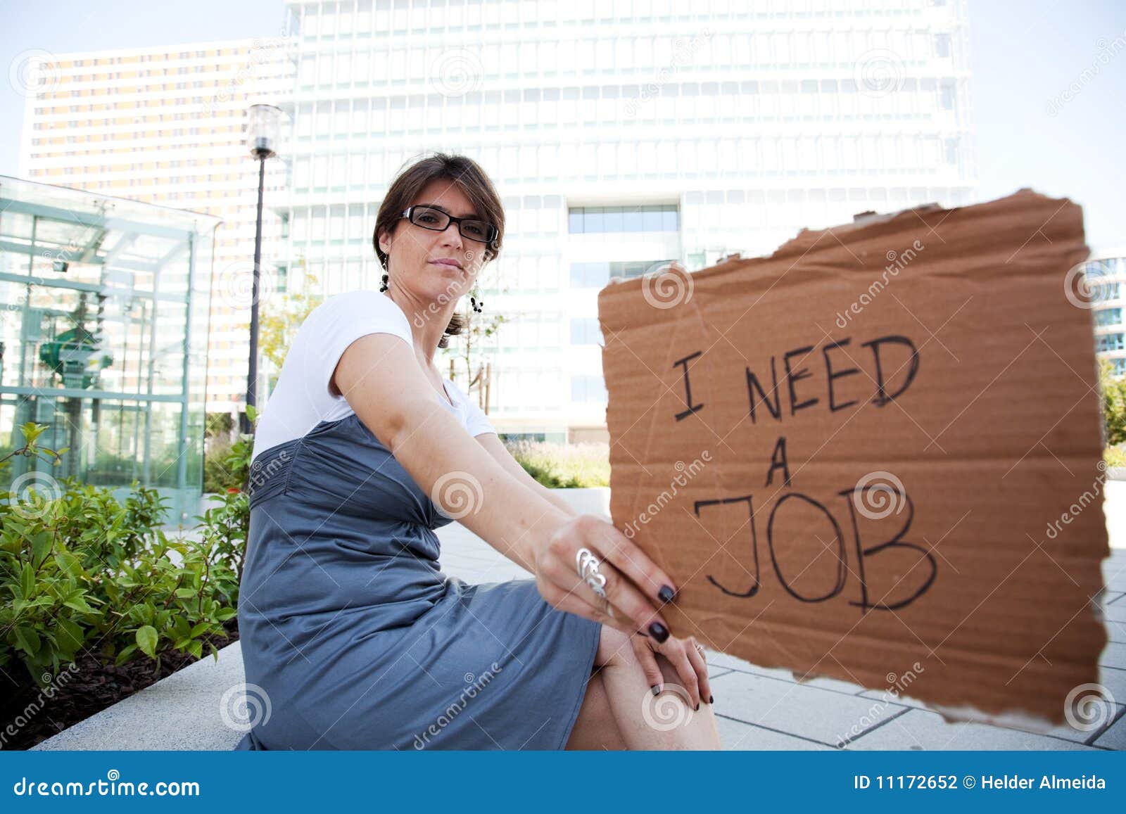 Unemployed woman stock photo. Image of female, employment - 11172652