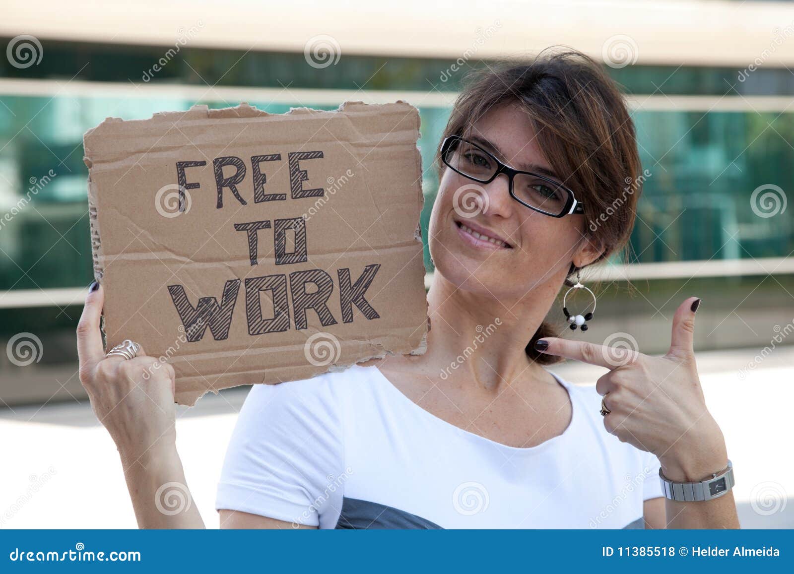 Unemployed woman stock photo. Image of concepts, business - 11385518