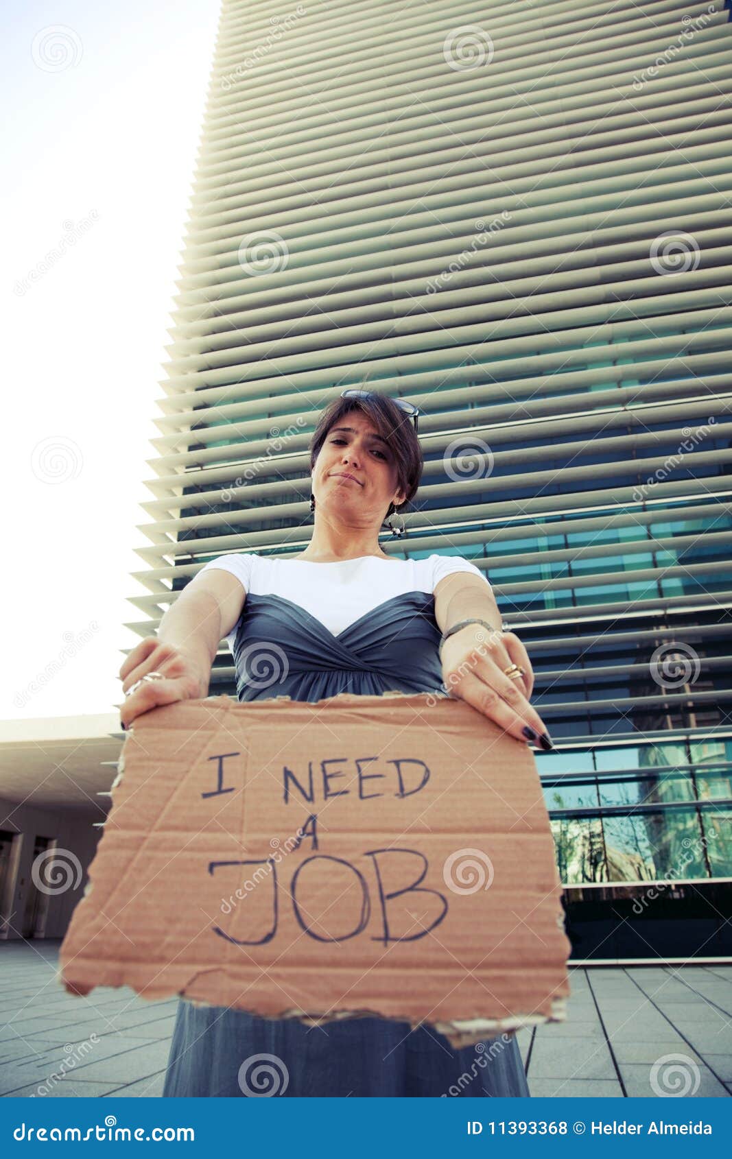 Unemployed woman stock photo. Image of depression, help - 11393368
