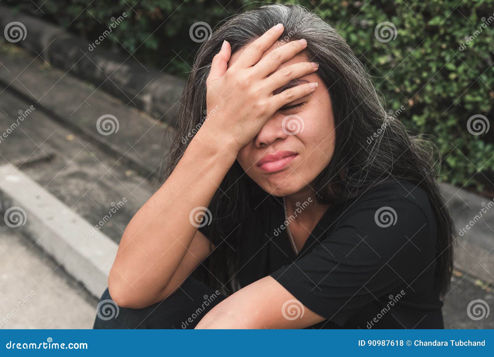 Unemployed woman stock photo. Image of worker, depression - 90987618