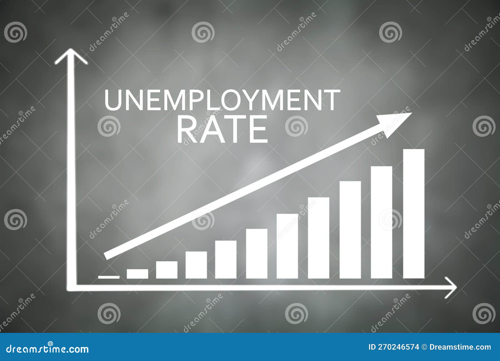 Unemployment Rate Graph. Business Concept Stock Photo - Image of career ...