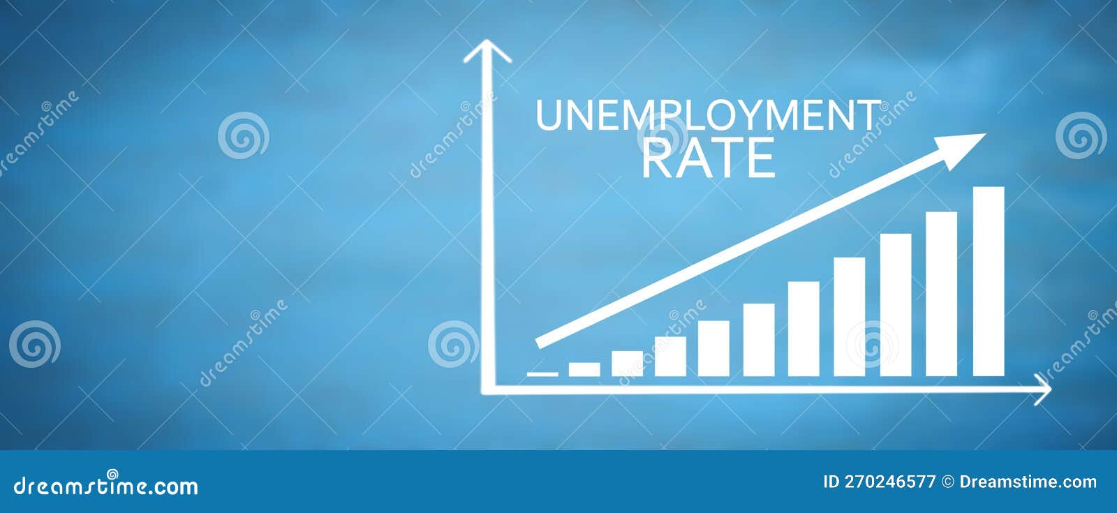 Unemployment Rate Graph. Business Concept Stock Image - Image of ...