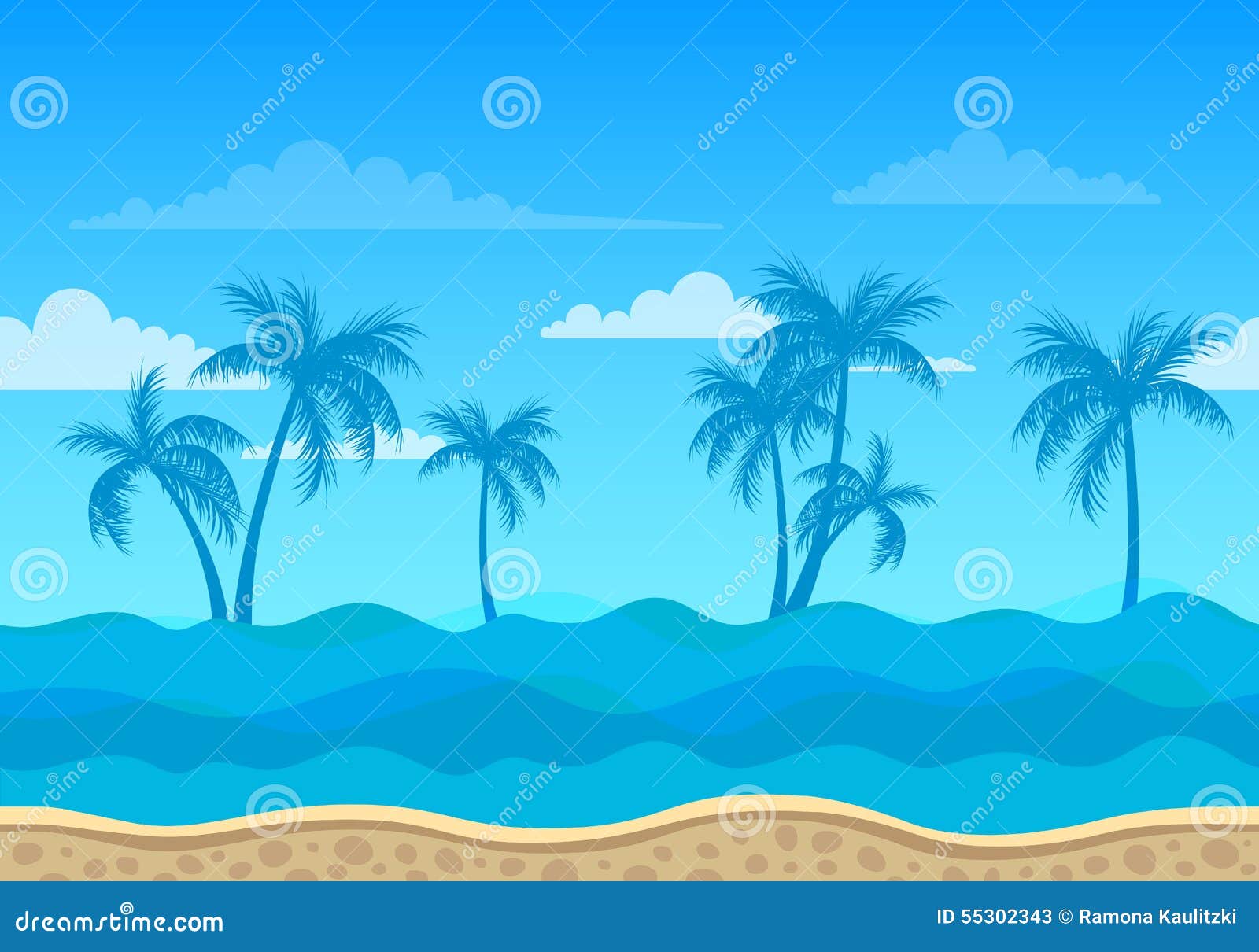 Unending Sea Background stock illustration. Illustration of background ...