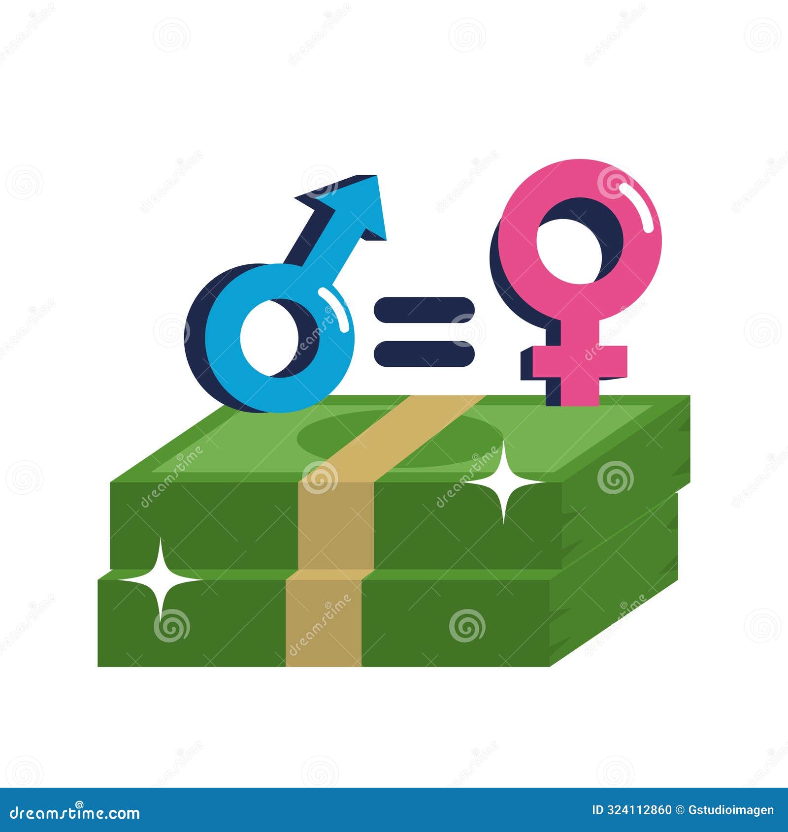 Difference In Incomes Two Corporate Employees Holding Lot Of Money In ...