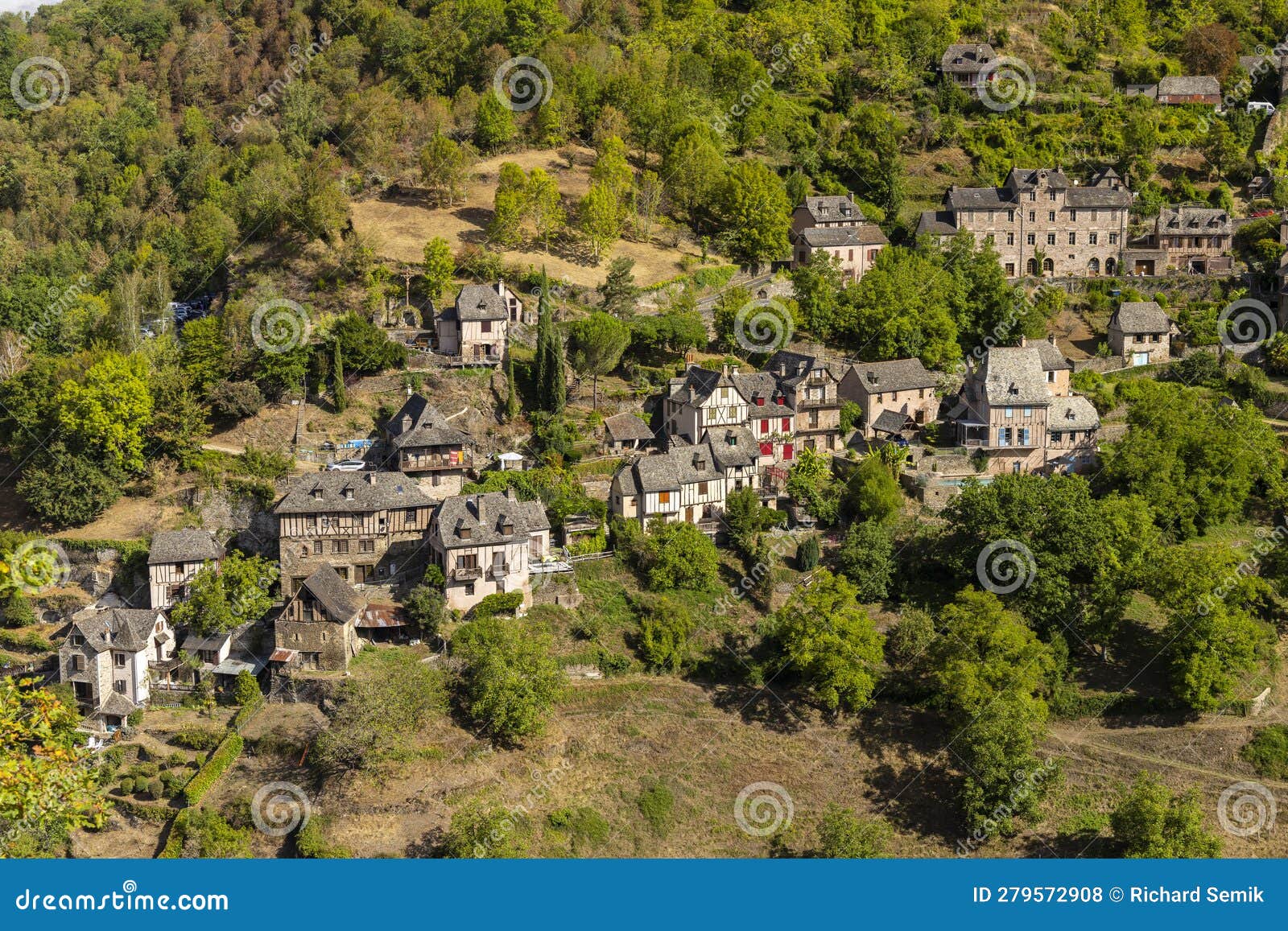 UNESCO Village of Conques-en-Rouergue in Aveyron Department, France ... UNESCO Village of Conques-en-Rouergue in Aveyron Department, France ...