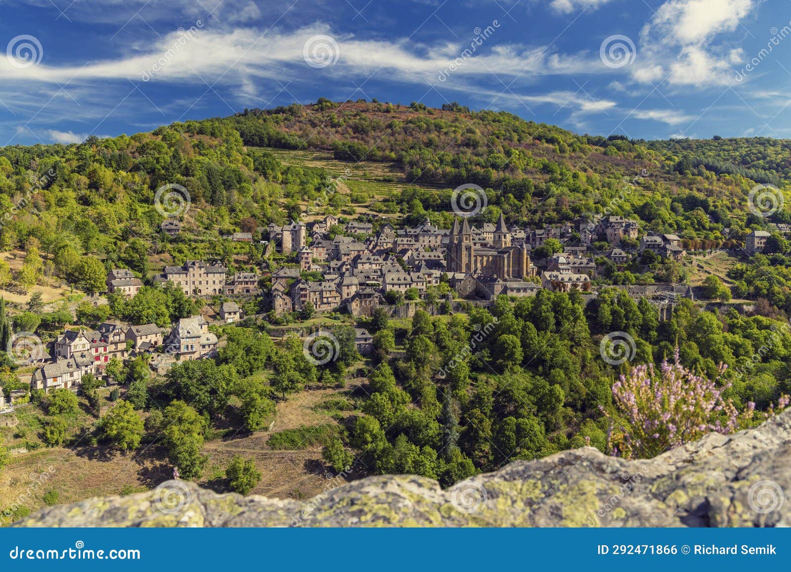 UNESCO Village of Conques-en-Rouergue in Aveyron Department, France ... UNESCO Village of Conques-en-Rouergue in Aveyron Department, France ...