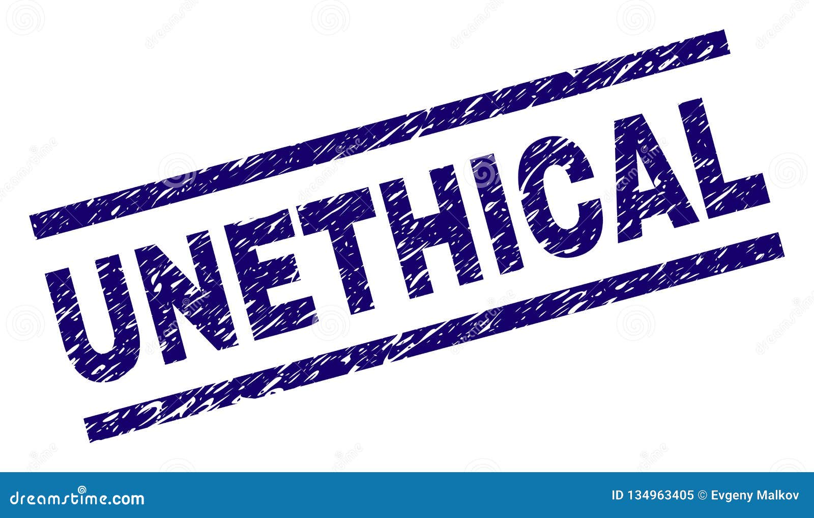 Scratched Textured UNETHICAL Stamp Seal Stock Vector - Illustration of ...