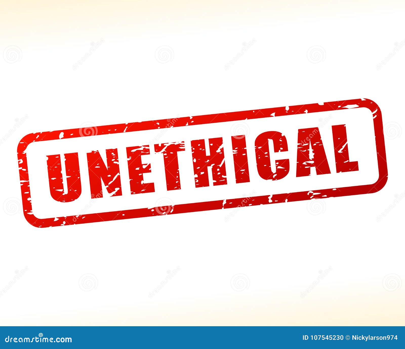Unethical Sign Or Stamp Vector Illustration | CartoonDealer.com #189840792