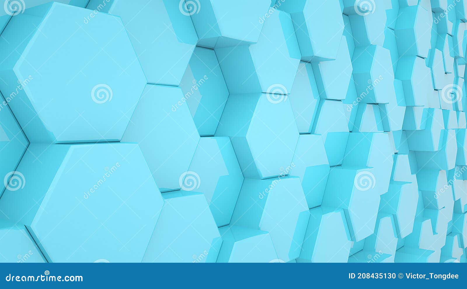 Uneven Light Blue Hexagon Array Pattern Stock Illustration ...