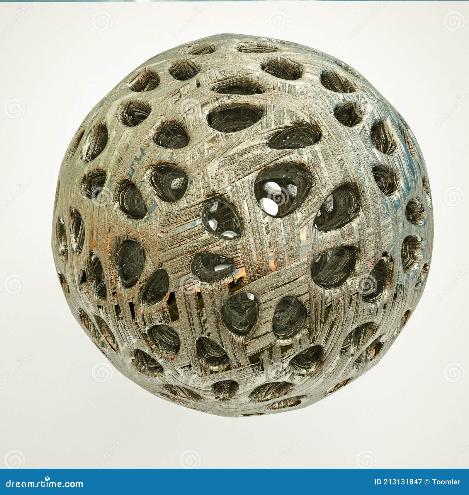 3d Sphere With Texture. Ball Isolated On White Background. Vector ...