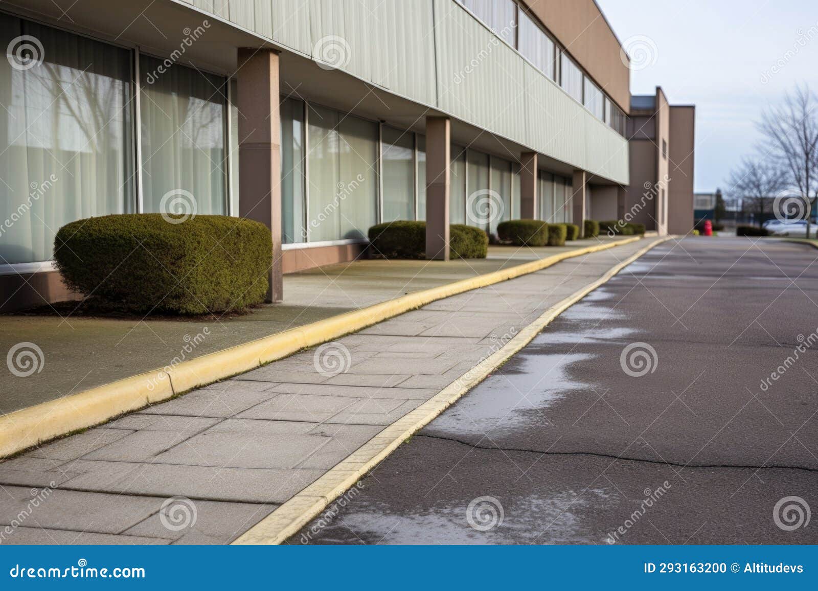 Uneven Pavement Leading To a Building Stock Photo - Image of pathway ...