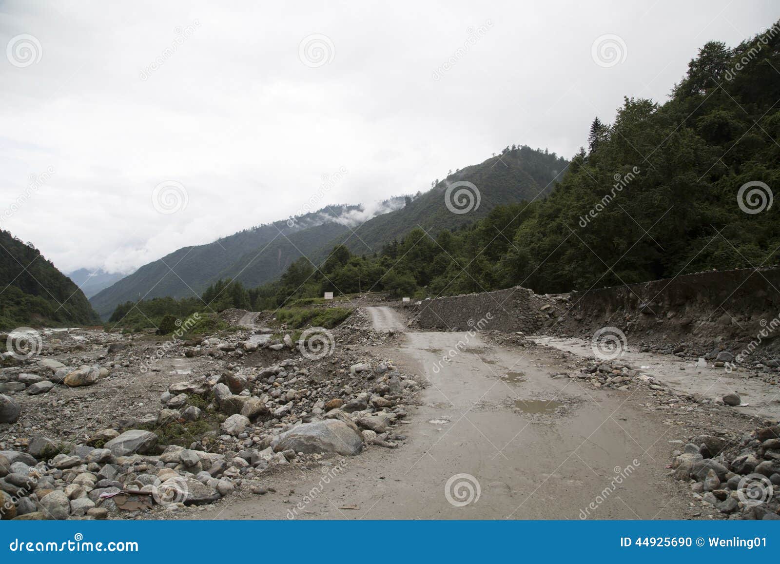 Uneven road in mountain stock photo. Image of uneven - 44925690