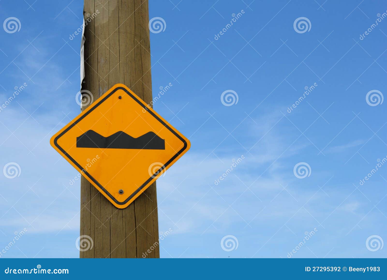 Uneven road sign stock photo. Image of restriction, sign - 27295392