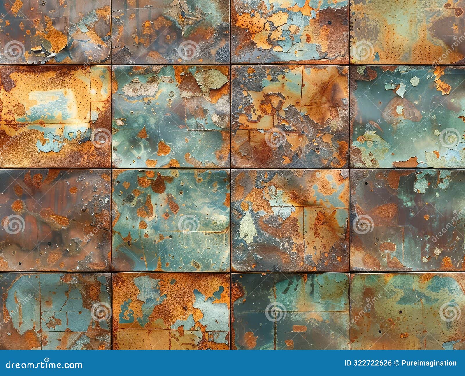 Uneven Rust on Rough, Decayed Metal Texture Stock Illustration ...