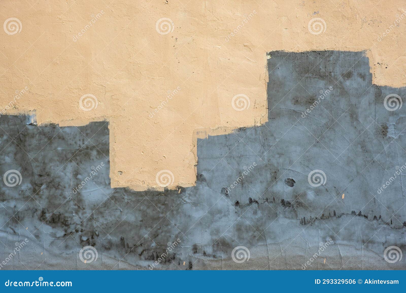 Old Wall with a Fresh Layer of Cement Plaster Stock Photo - Image of ...