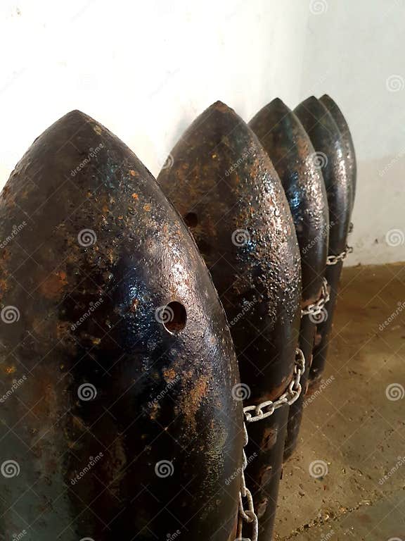 Unexploded WW2 shells stock image. Image of unexploded - 207048067