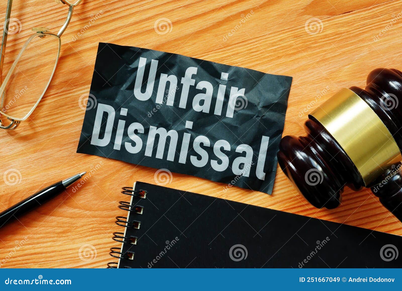 Unfair Dismissal is Shown Using the Text Stock Image - Image of ...