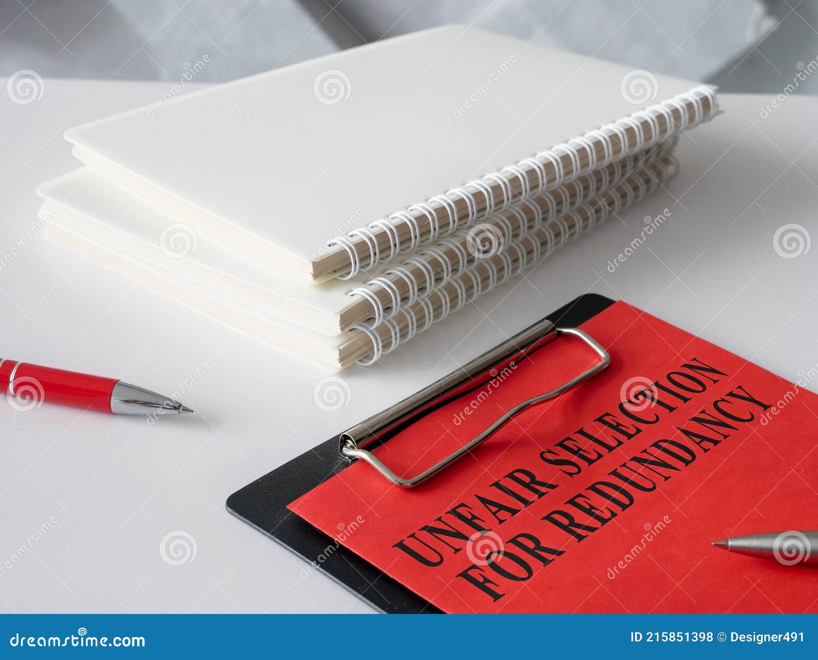 Unfair Selection for Redundancy Claim on the Desk. Stock Photo - Image ...