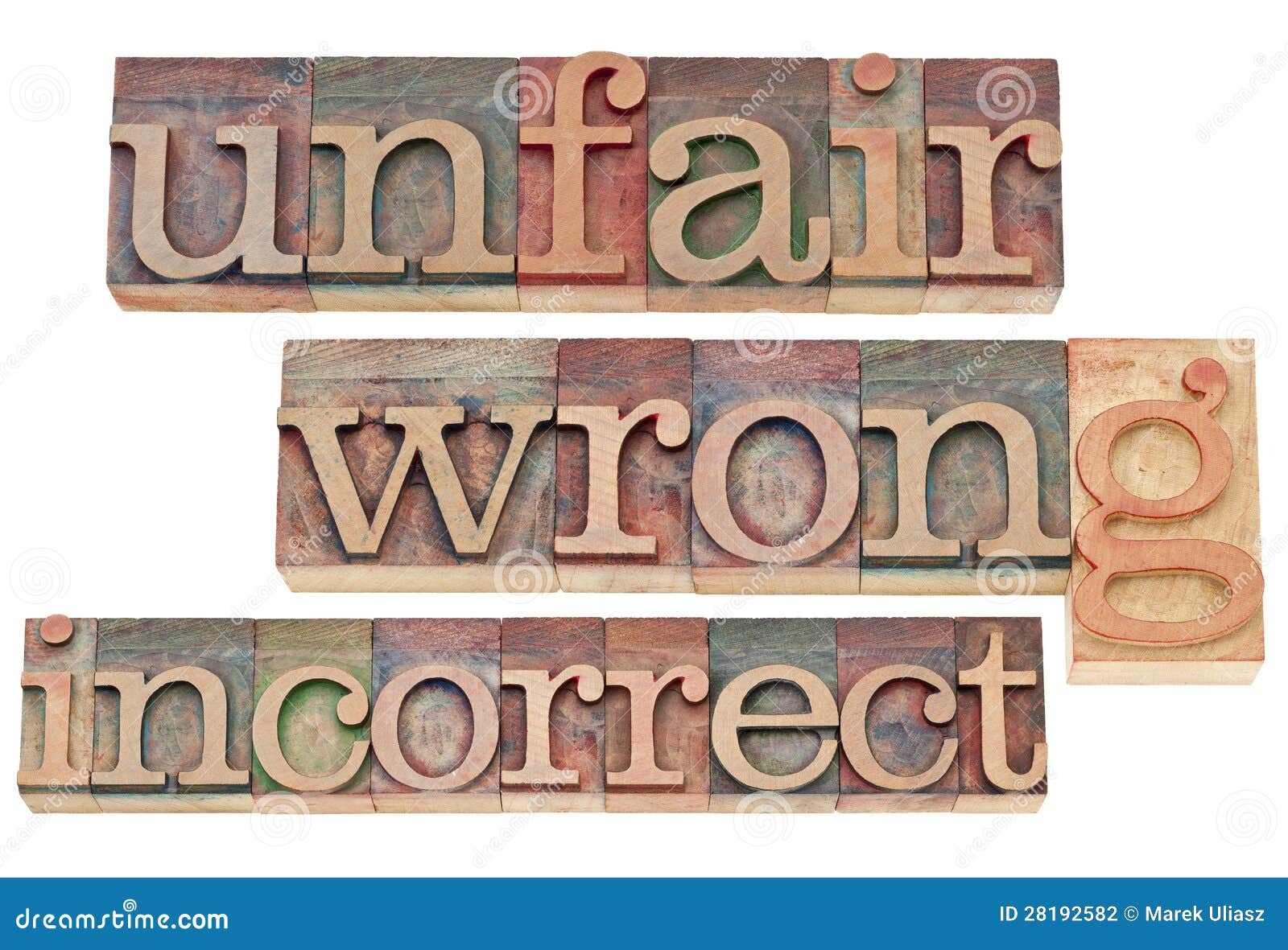 Unfair, wrong, incorrect stock photo. Image of negativity - 28192582