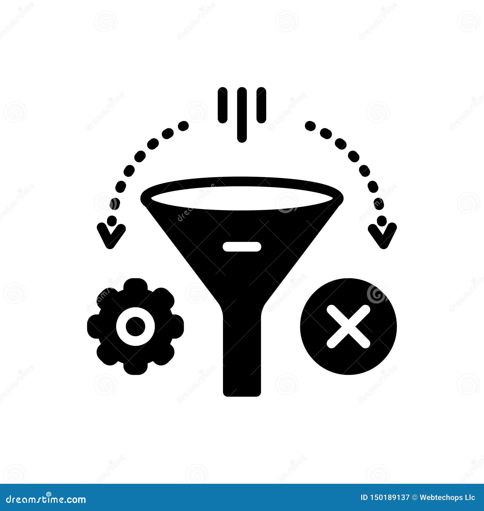 Black Solid Icon for Unfilter, Impure and Unclean Stock Illustration ...
