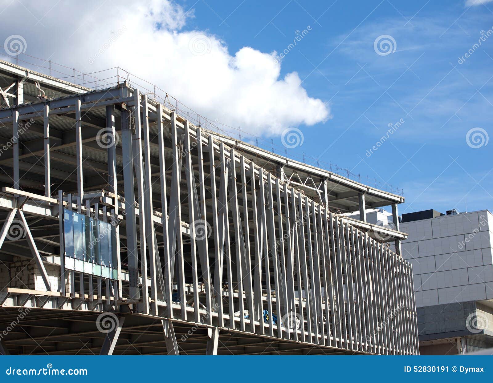 Unfinished Big Industrial Building Construction Stock Image - Image of ...