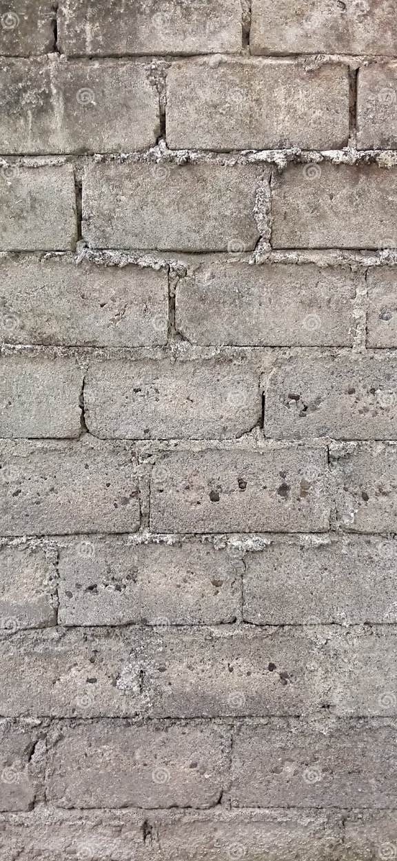 Unfinished Brick Wall Building Stock Image - Image of bedrock, geology ...