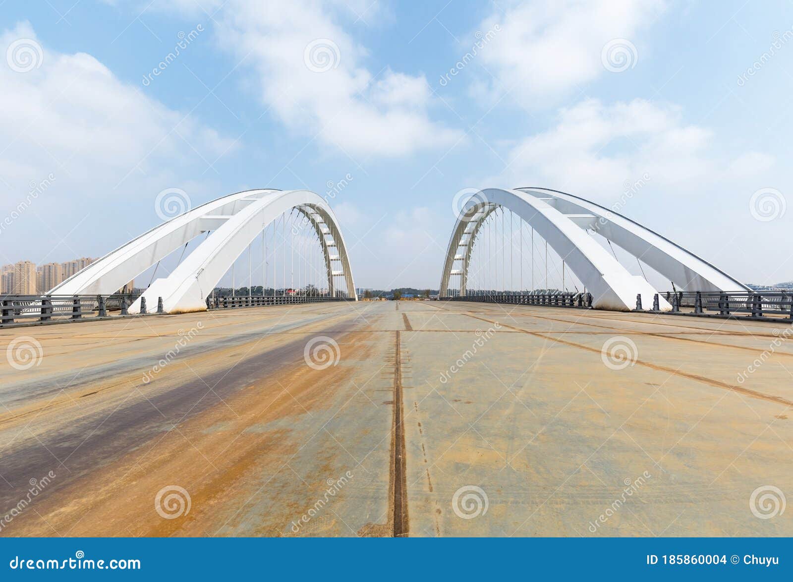 Unfinished Bridge. Abandoned Industrial Rusty Metal And Concrete Ruins ...